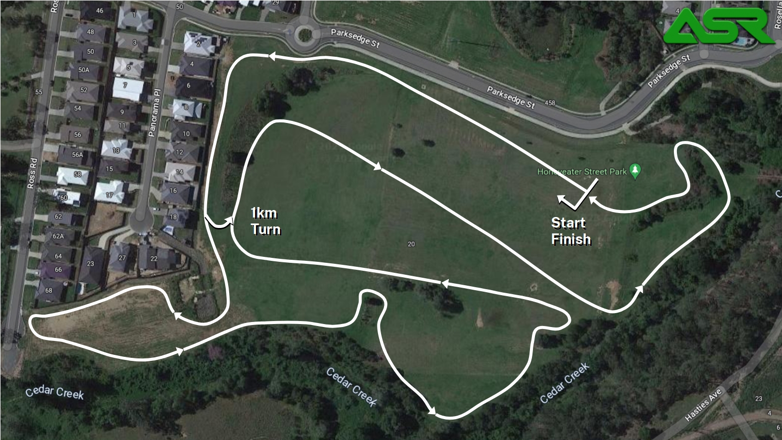 Honeyeater Cross Country Course Maps – Ashgrove Rangers